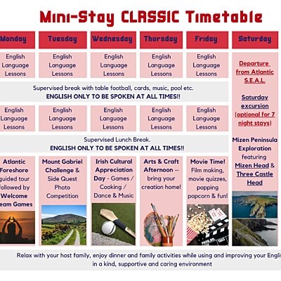 Atlantic SEAL | Mini-Stay Programme (Junior)